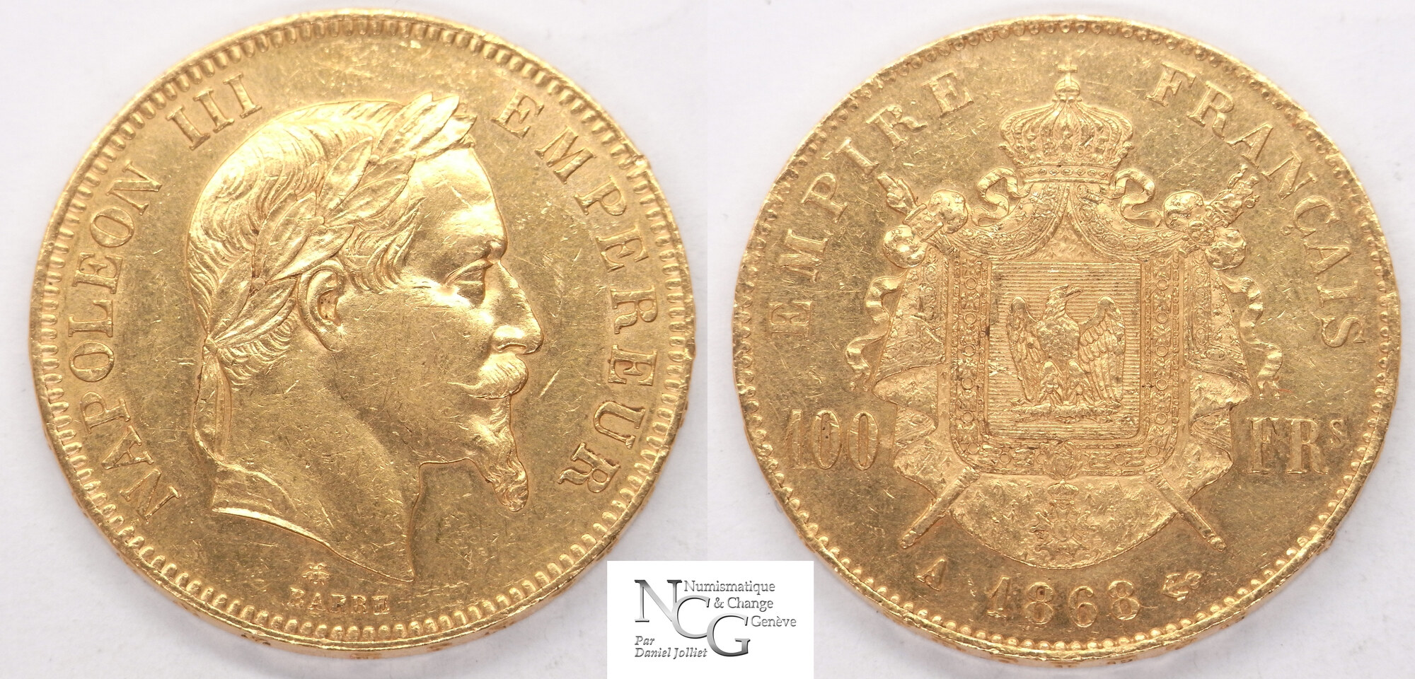 France 100 Francs 1868 A ss | MA-Shops