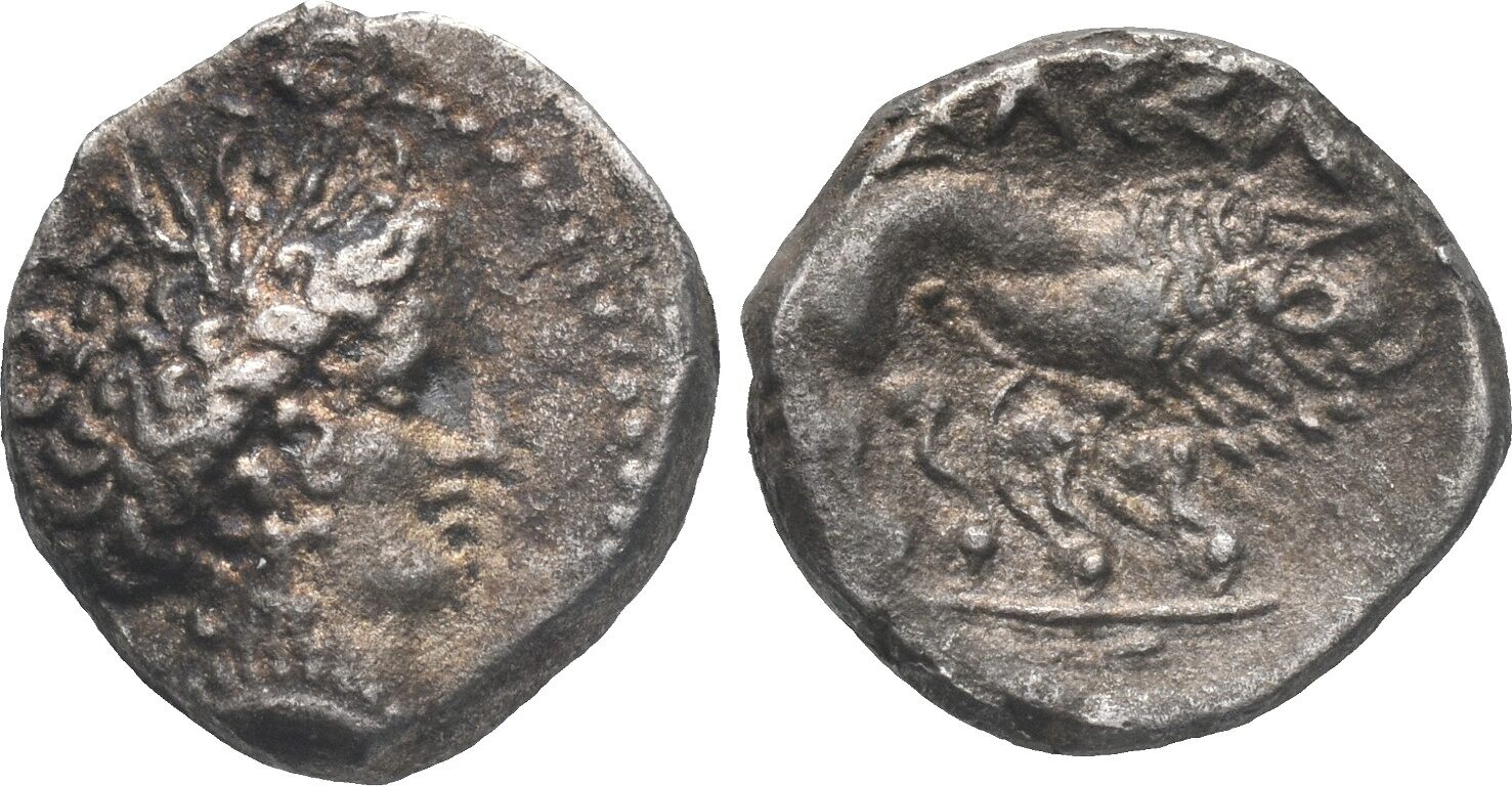 Celtic, drachm 2nd century BC. AR Drachm Southern Gaul. Insubres, ss+ ...