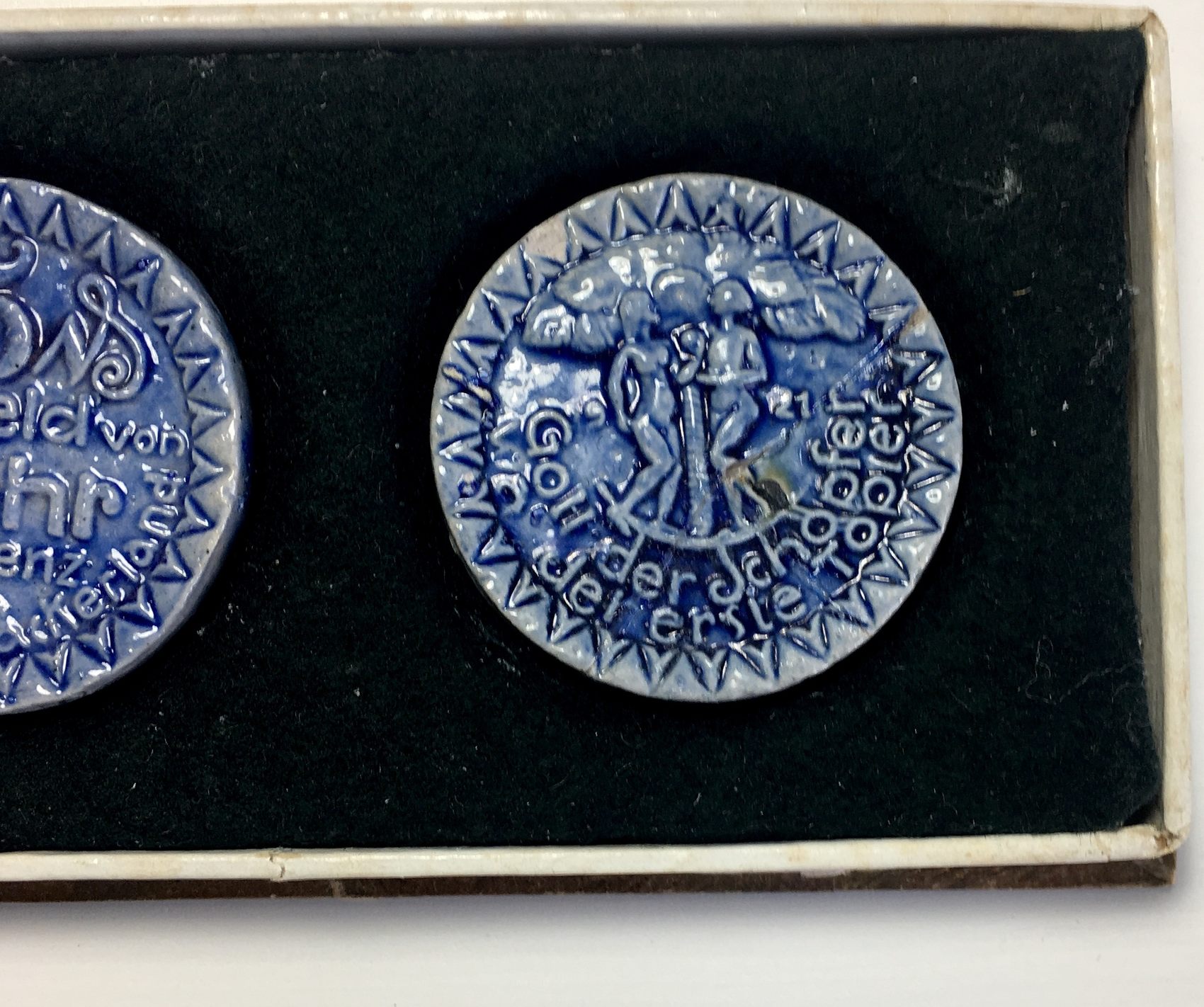 Germany - 25, 50, 75 Pfennig, 1912. Hohr, Notgeld Coblenz, porcelain ...