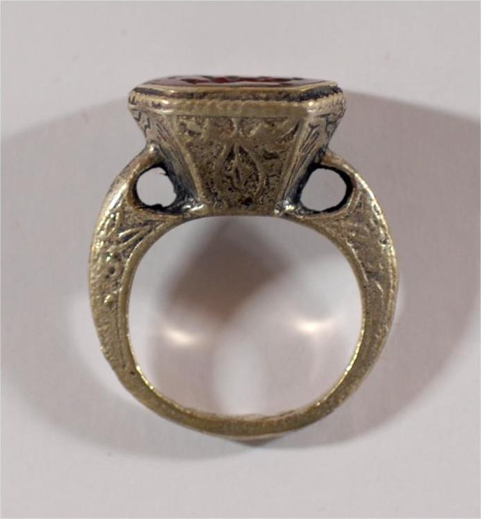 early 1900's A nice antique islamic silver intaglio ring EF | MA-Shops