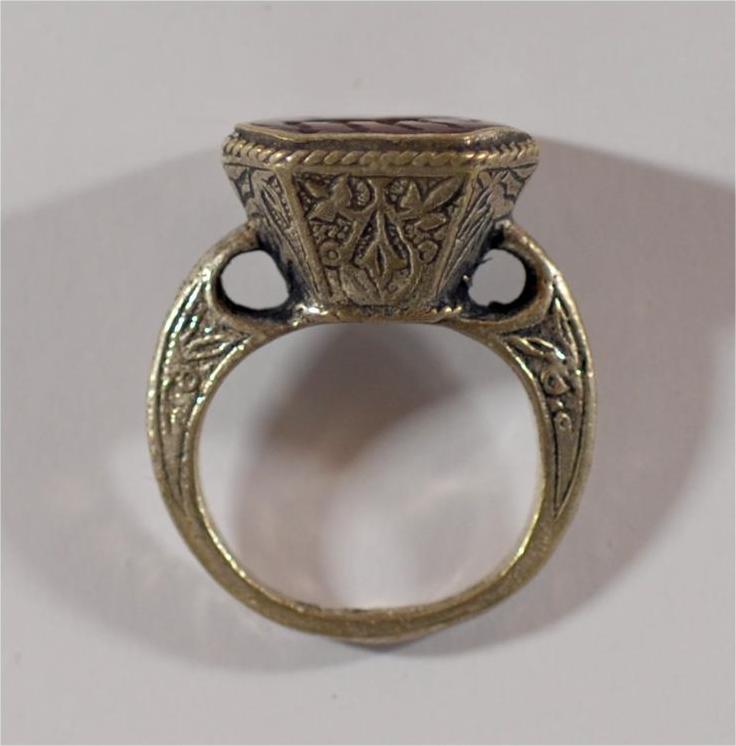 early 1900's A nice antique islamic silver intaglio ring EF | MA-Shops