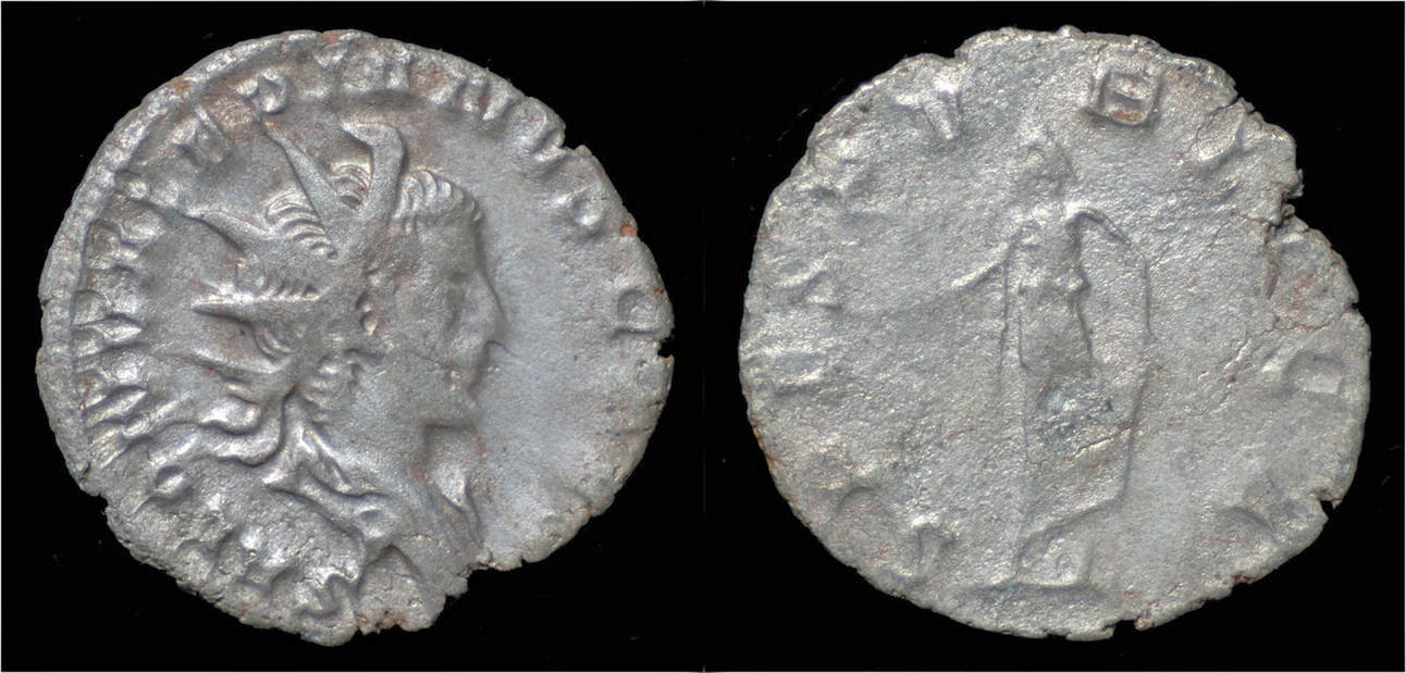 Roman 258-259AD Saloninus AR antoninianus Spes holding flower. VF | MA ...