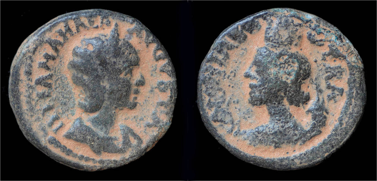 222-235AD Decapolis Colonia Bostra Julia Mamaea AE22 VF+ | MA-Shops
