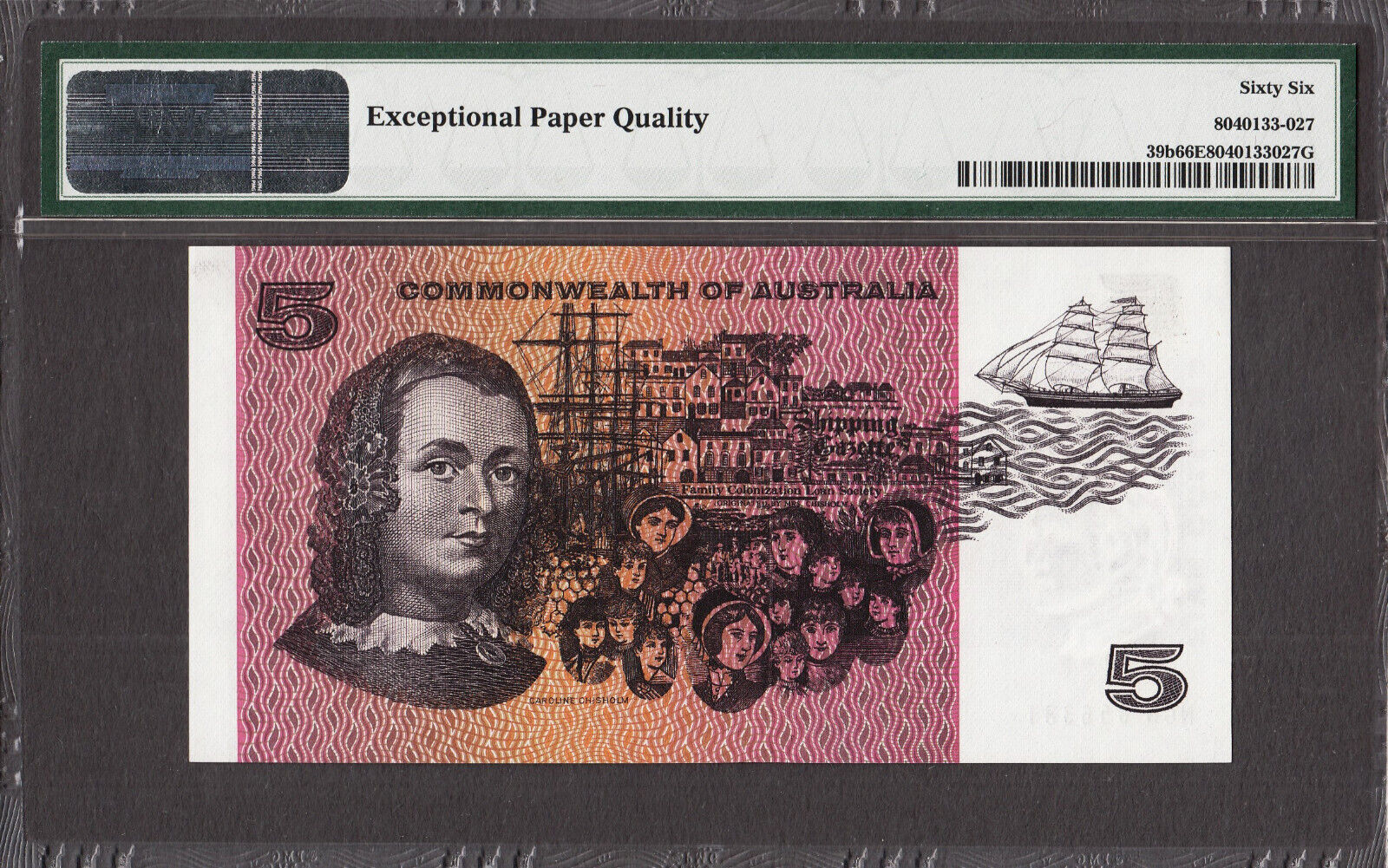 1969 Australia $5 Phillips/Randall ND Pick-39b Gem UNC PMG 66 EPQ | MA ...