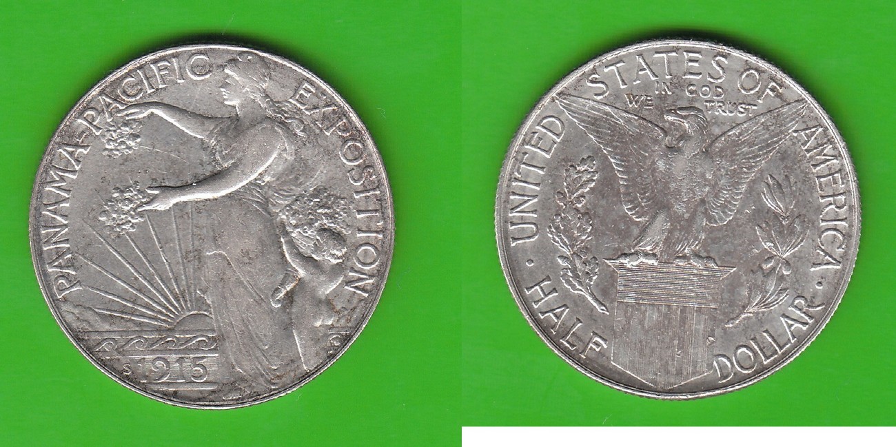 USA Half Dollar 1915 Panama Pacific Exposition Selten Ss vz MA Shops usa-half-dollar-1915-panama-pacific-exposition-selten-ss-vz-ma-shops