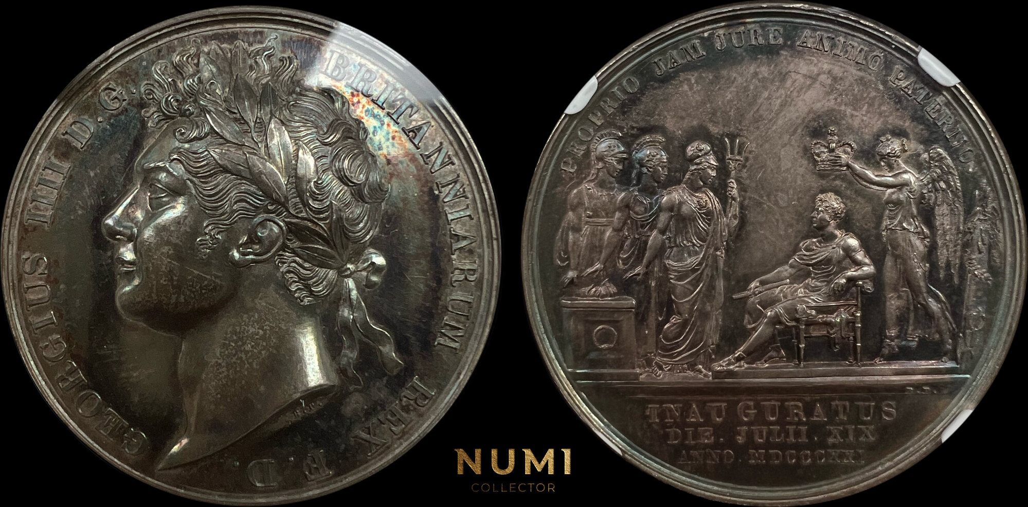 Great Britain 1821 BHM-1070 Coronation Silver Medal NGC MS 62 | MA-Shops