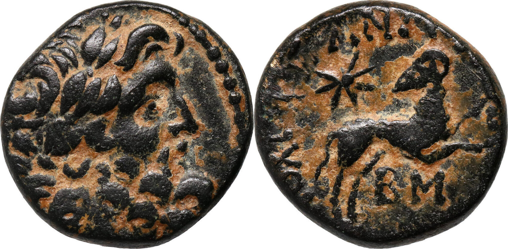 SELEUCIA AND PIERIA, Antiochia Bronze 27 B.C. - 14 A. C. Quintus ...