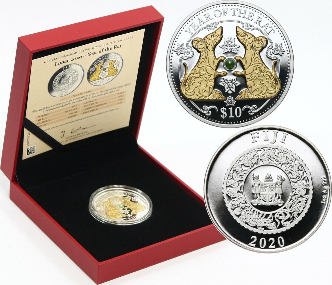 FIJI 10 Dollars 2020 Year of the Rat PP | MA-Shops