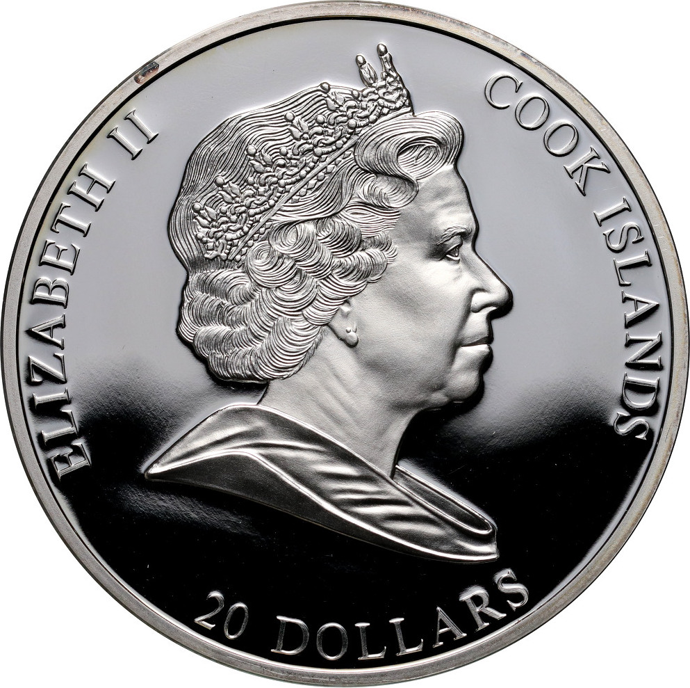 COOK ISLANDS 20 Dollars 2010 Masterpieces of Art - Vitruvian Man PP ...