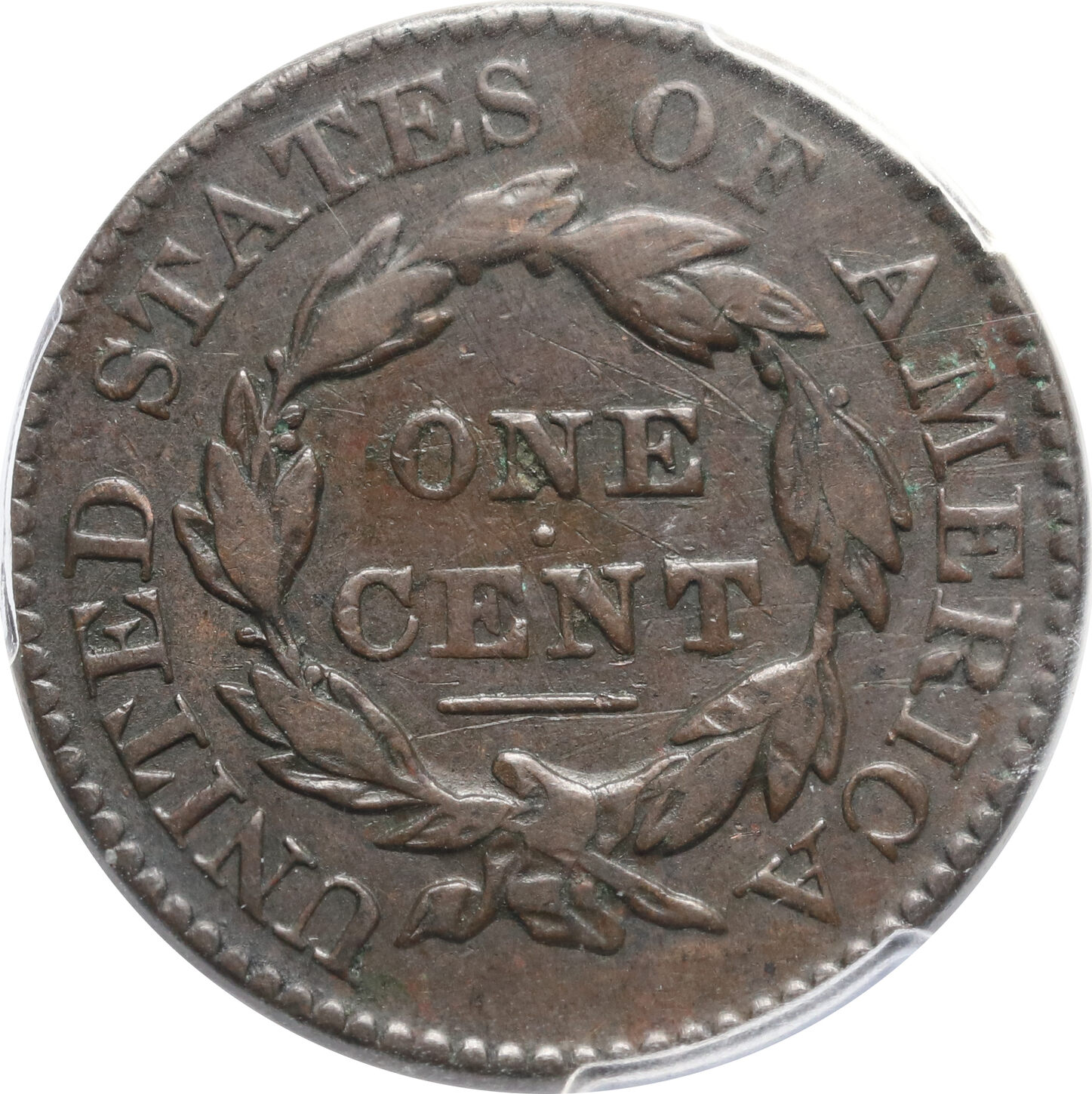USA 1 Cent 1827 Coronet Head Cent PCGS VF30BN | MA-Shops