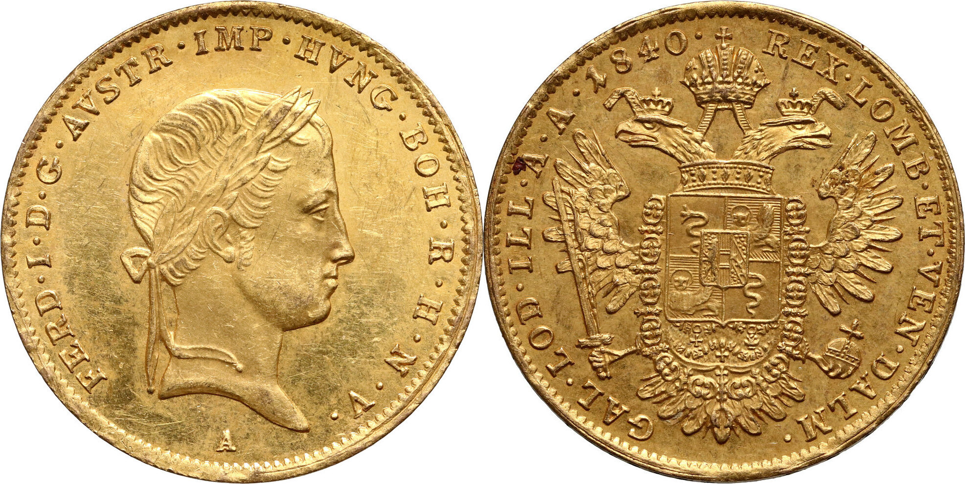 Austria Sovrano 1840 A Ferdinand I, Vienna Mint VZ / VZ+ | MA-Shops