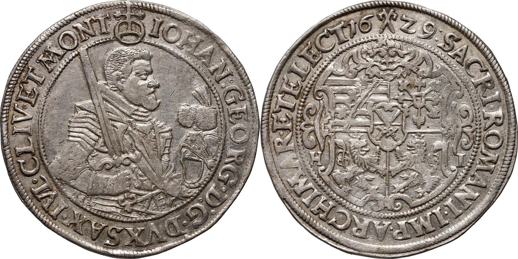 GERMANY 1/2 thaler 1629 Johann Georg I SS | MA-Shops