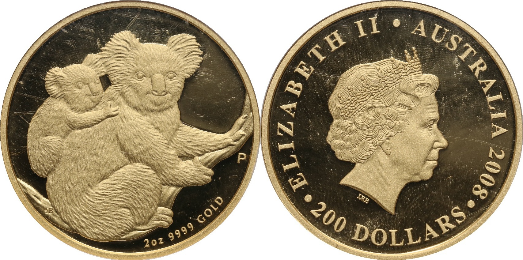 Australia, 200 Dollars 2008 P, koala bear, NGC PF70 Ultra Cameo | MA-Shops