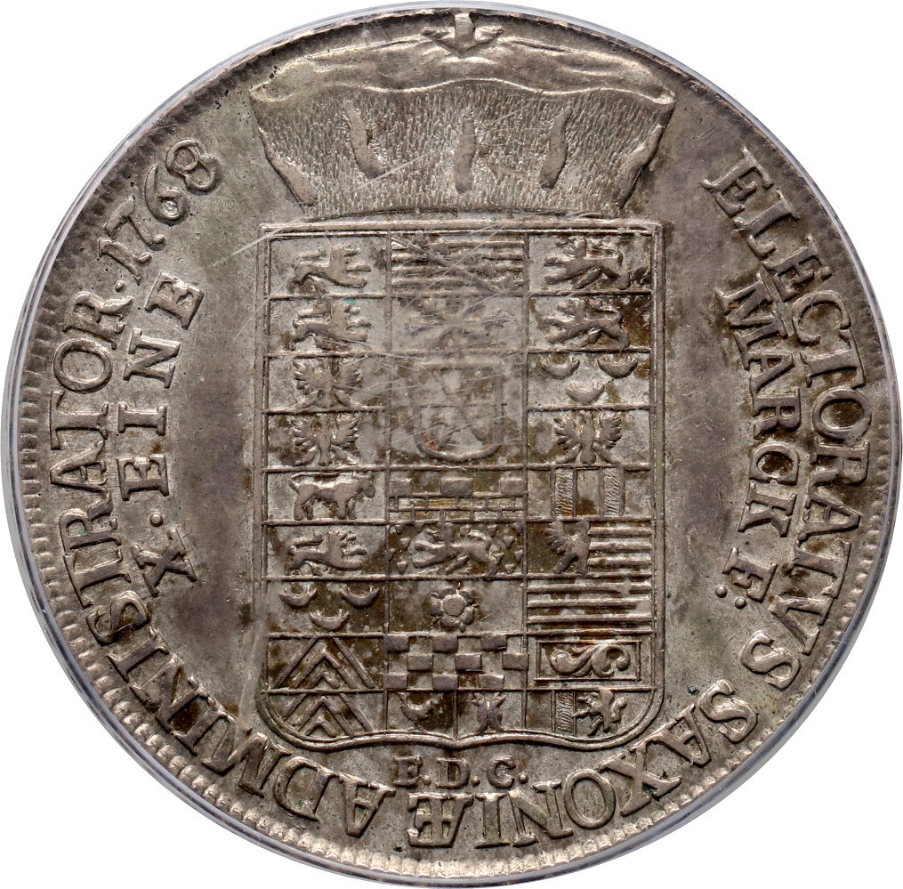 GERMANY (SAXONY) Thaler 1768-EDC Xavier PCGS AU55 | MA-Shops