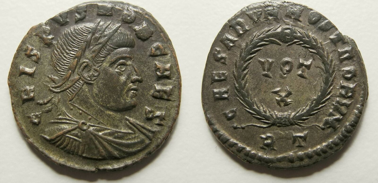 ROMAN EMPIRE Follis Crispus as Caesar, 317-326, Rome mint, bold ...
