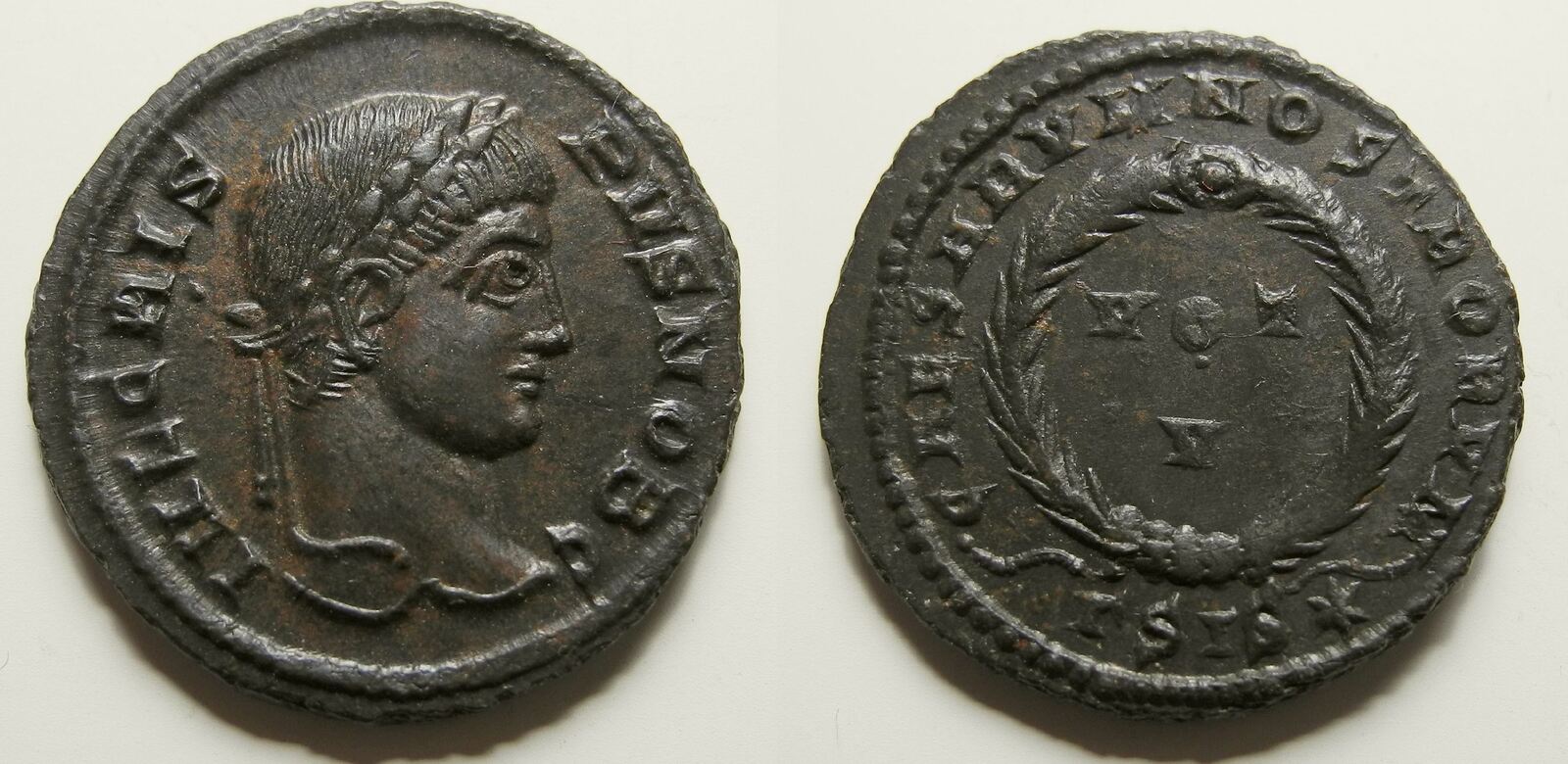 ROMAN EMPIRE Follis Crispus as Caesar, 317-326, Siscia mint EF | MA-Shops