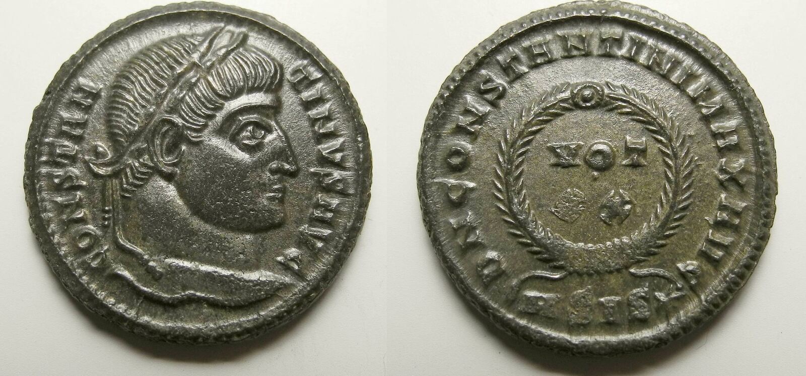 ROMAN EMPIRE Follis Constantine I, 307-337, Siscia mint EF | MA-Shops