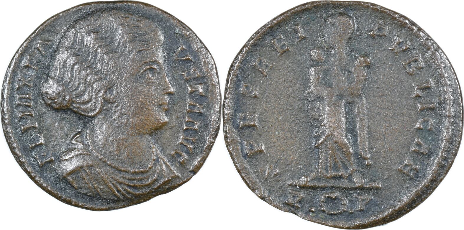 324-326 Rome Antique - Fausta - Follis - Rome Auguste - Denier - Lyon ...