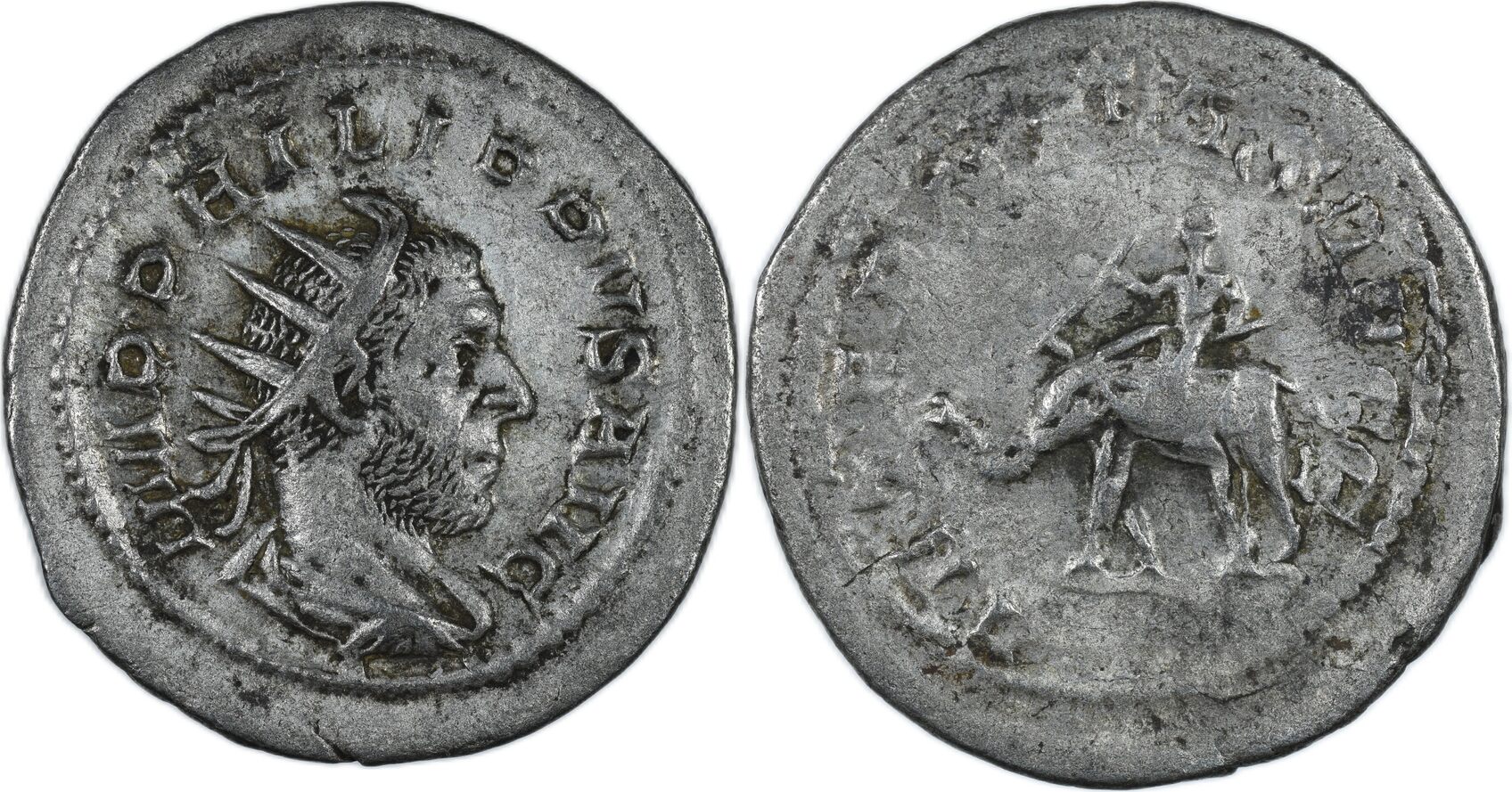 249 après J.C. Philippe Ier - Antoninien - Rome - Éléphant ss+ | MA-Shops
