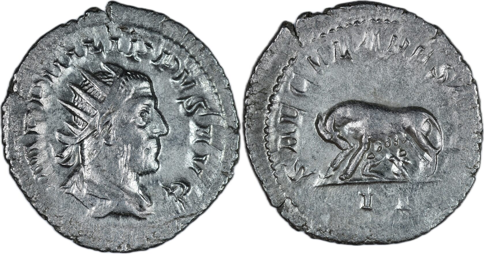 248 Philippe Ier - Antoninien - Rome - Louve - Millénaire Rome vz | MA ...
