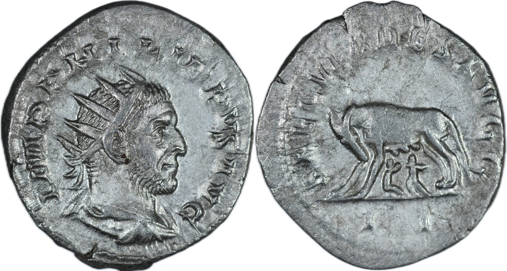 248 Philippe Ier - Antoninien - Rome - Louve - Millénaire Rome vz | MA ...
