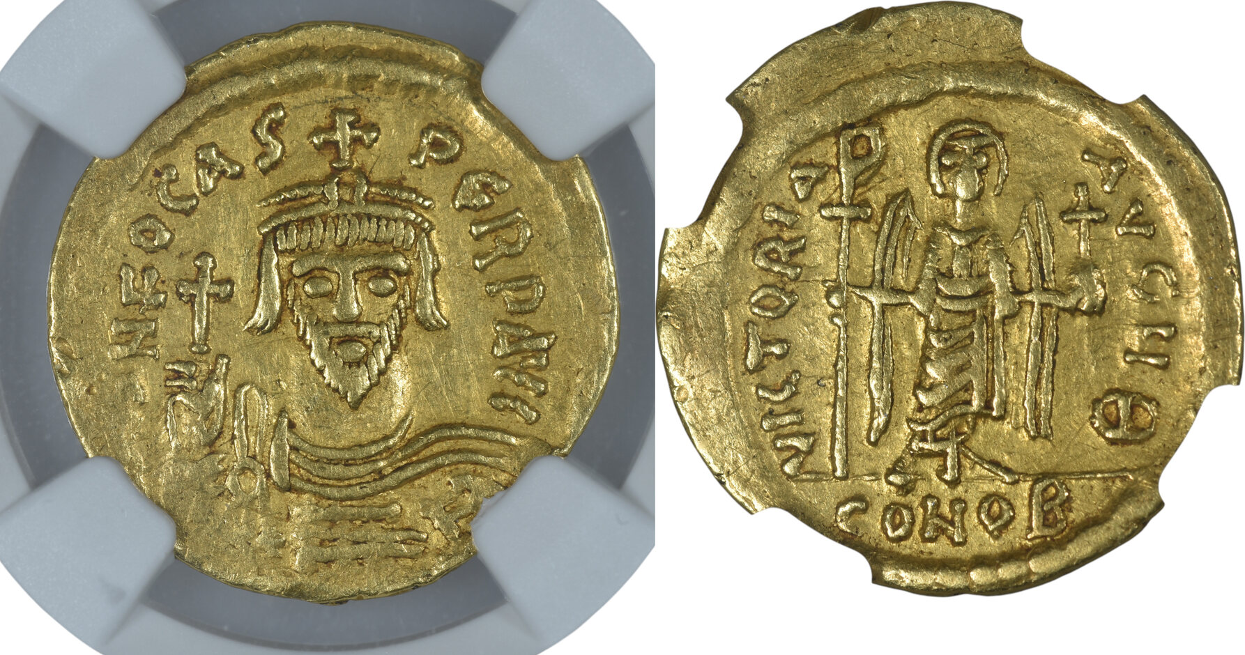 602-610 Empire byzantin - Phocas - Solidus or - Constantinople ss | MA ...