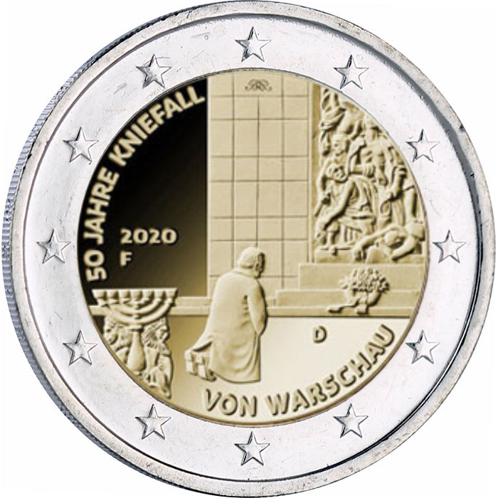 Deutschland LOT 5 X 2 Euros Commémo. Germany 2020 - Warsaw Genuflection ...