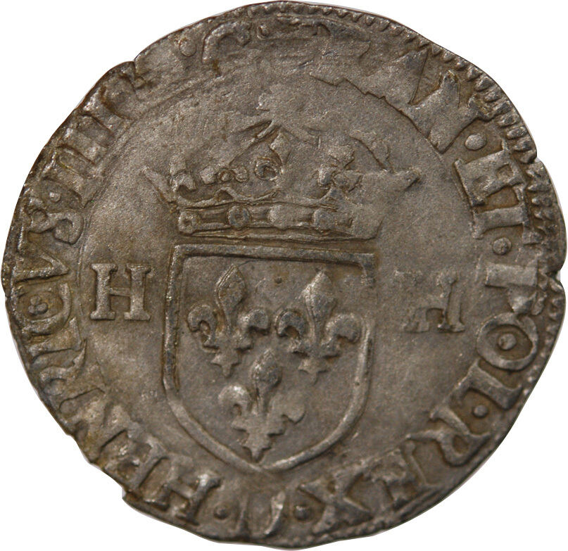 Frankreich HENRY III - DOUZAIN WITH TWO H, 1st TYPE - 1577 D LYON III ...