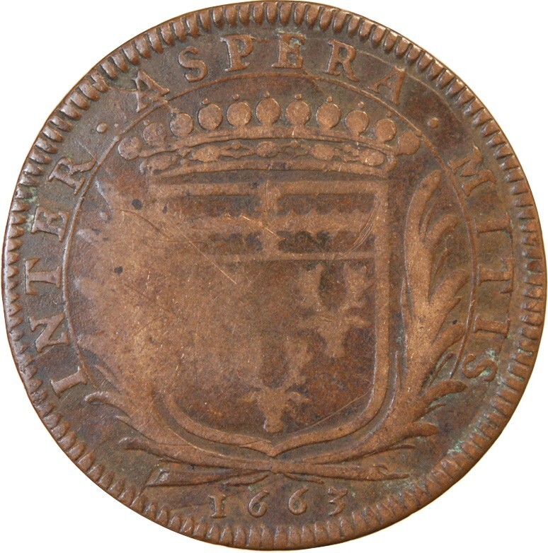 Frankreich 1 token Maire De Nantes, Louis Macé Jeton Cuivre 1663 TB ...