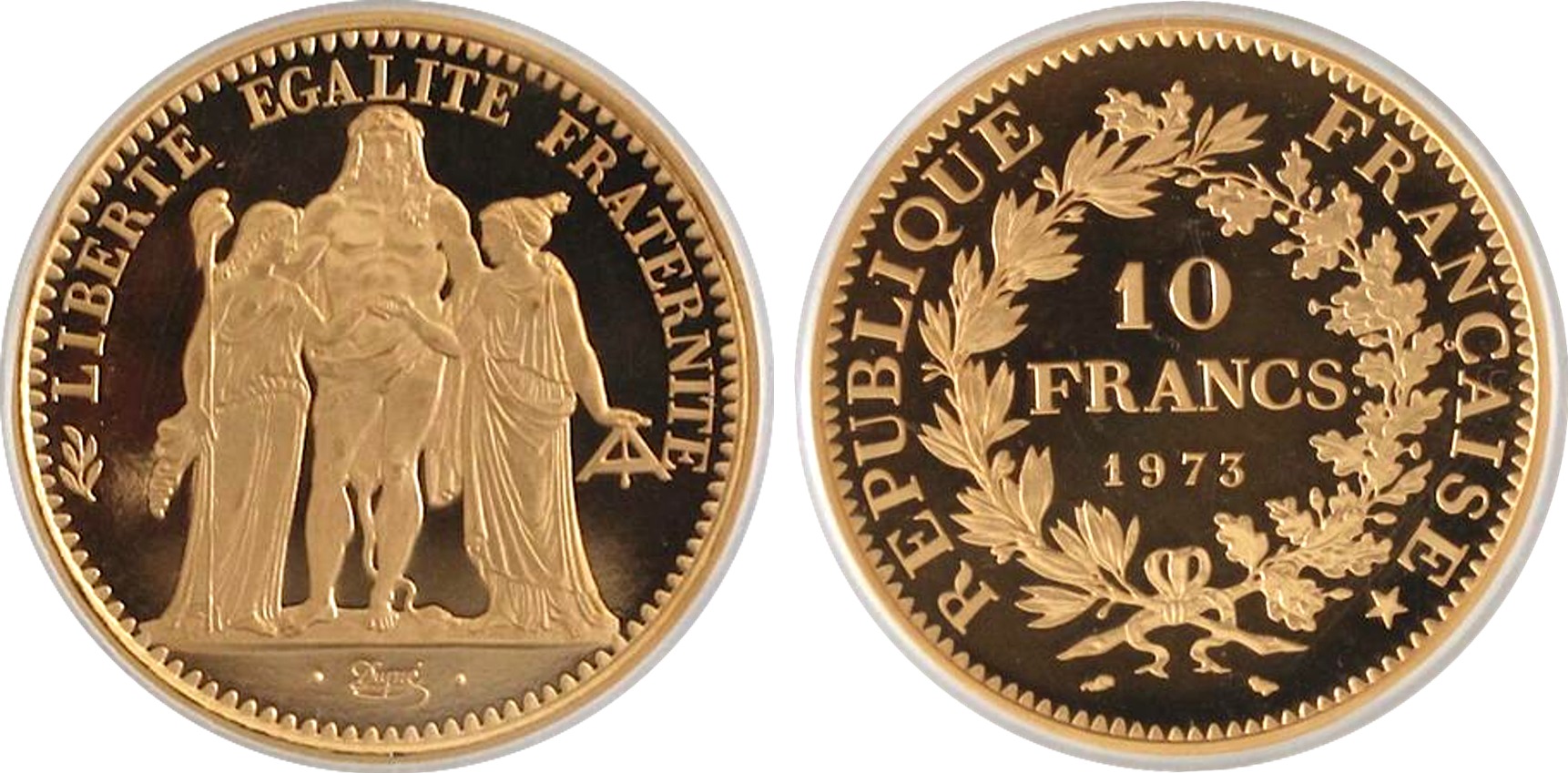 France 10 Francs 1973 Republic Piefort PCGS SP66 | MA-Shops