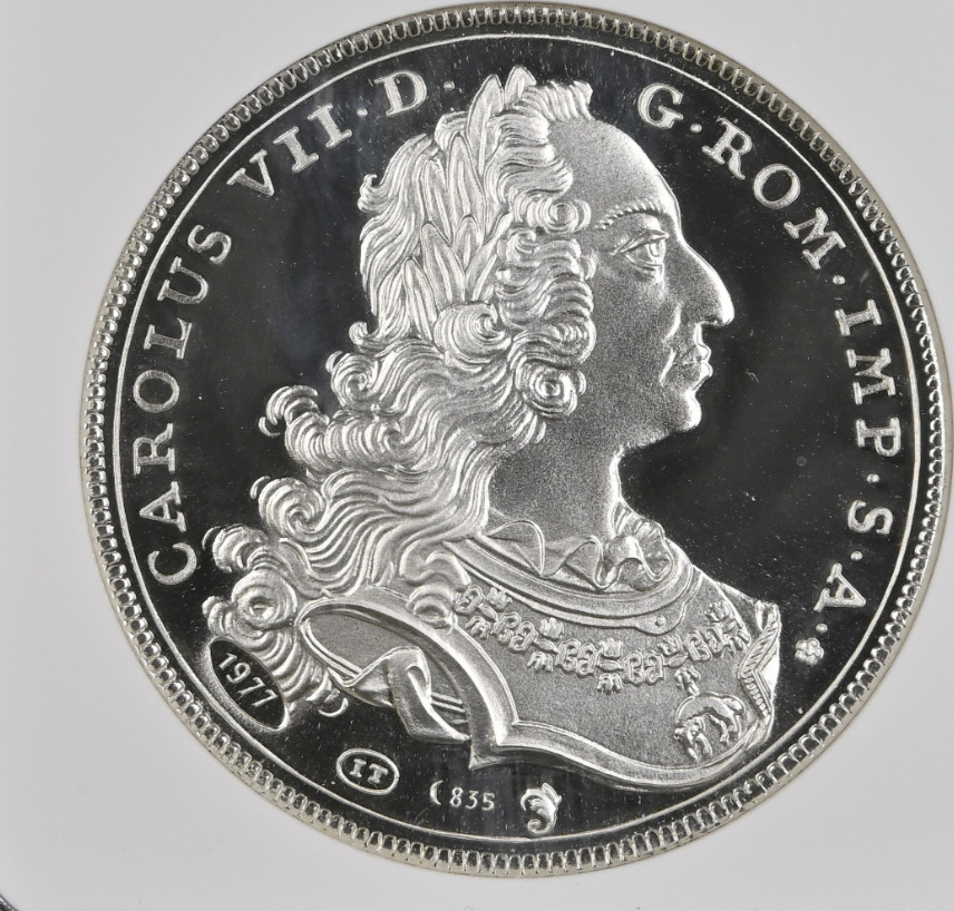 Taler NGC Augsburg 1744 1977 PF69 UC Silver City View OfficialRestrike ...