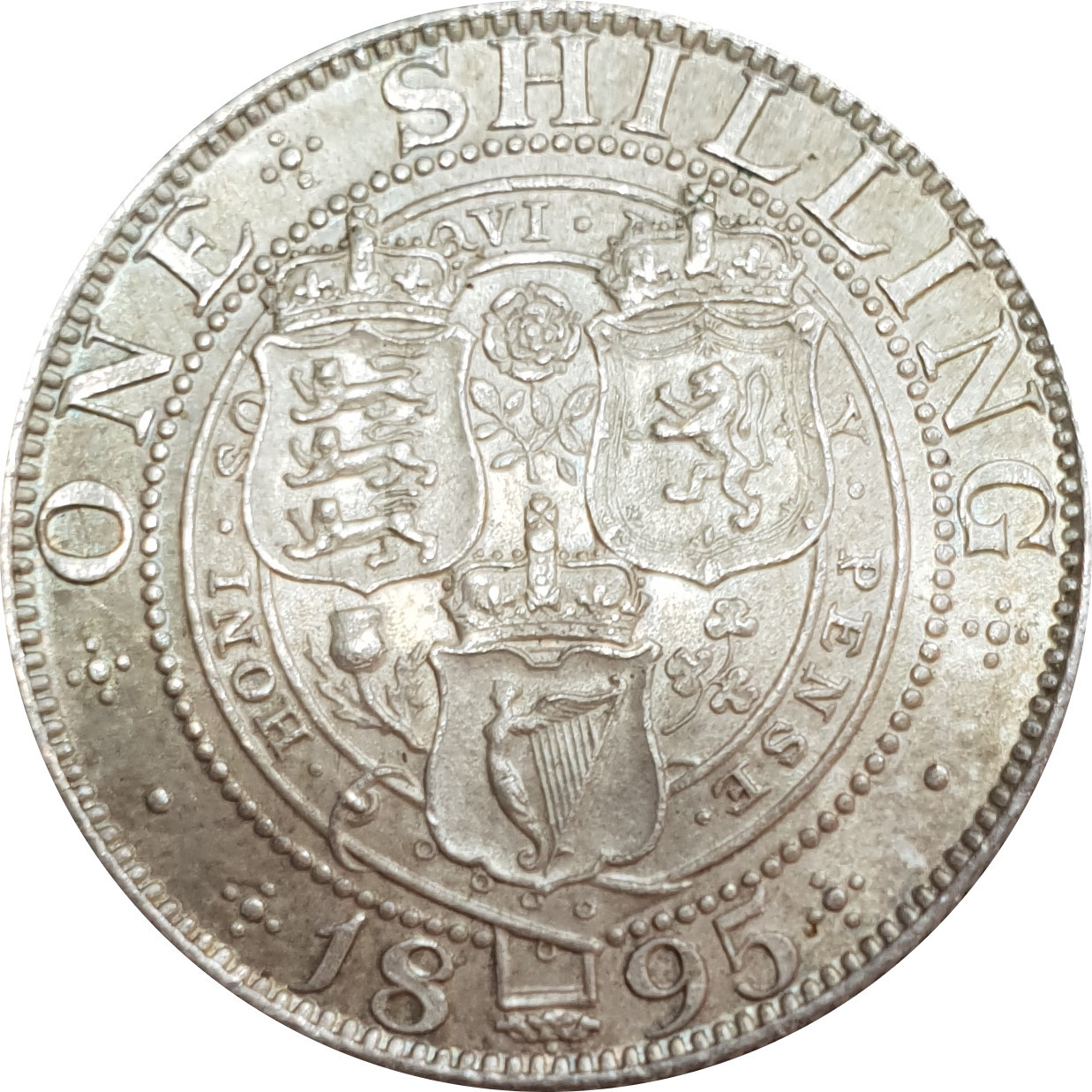 1 Shilling 1895 NGC MS-62 Great Britain Silver Coin Victoria Old UK ...