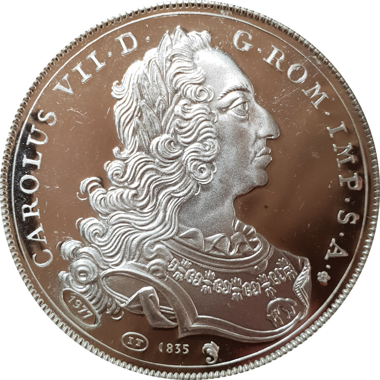 Taler NGC Augsburg 1744 1977 PF65 UC Cameo Silver City View Official ...