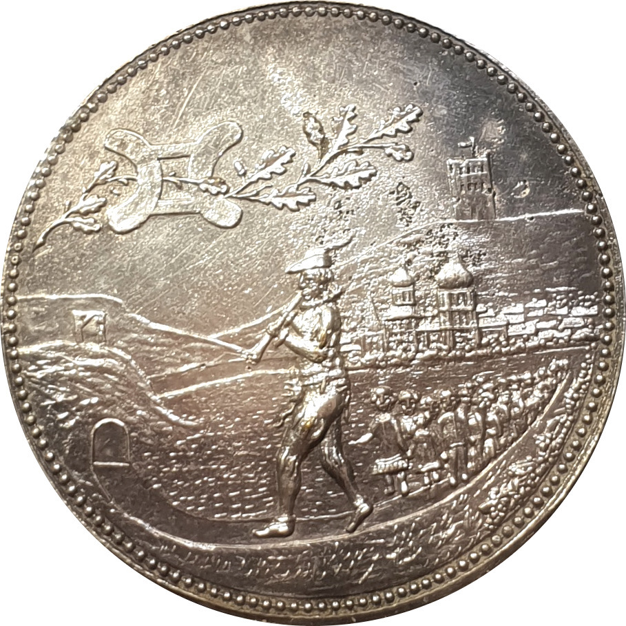 Medal 1840 Nurnberg ND Pied Piper City View Silver Hameln Silicon ...