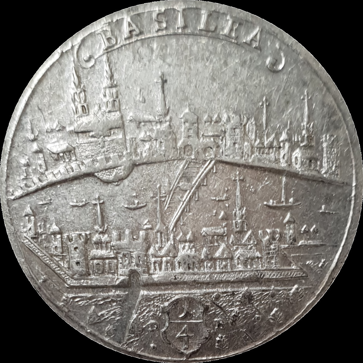 1/4 Thaler 1739 Basel Aunc Silver City View Switzerland Rare | MA-Shops