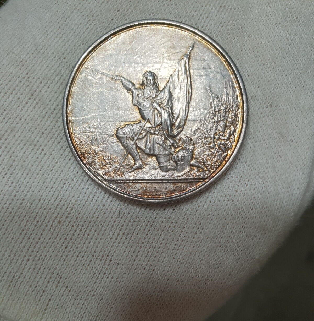 5 Francs 1874 Switzerland St Gallen Shooting Taler Silver Unc Coin Full ...