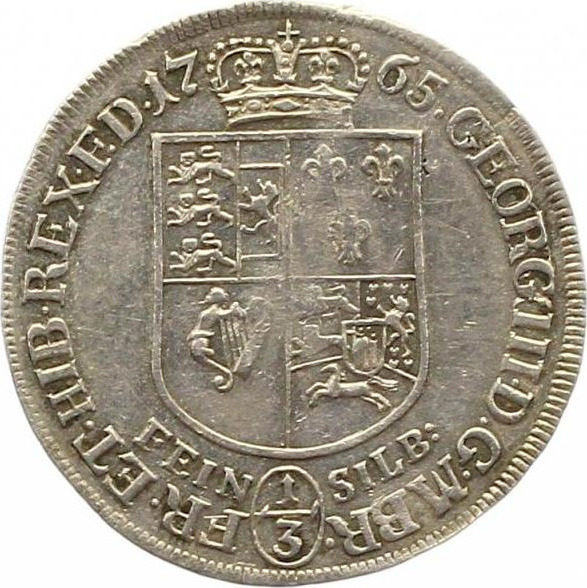 1/3 Taler 1765 Braunschweig Calenberg Hannover Giant Wildman Rare Type ...