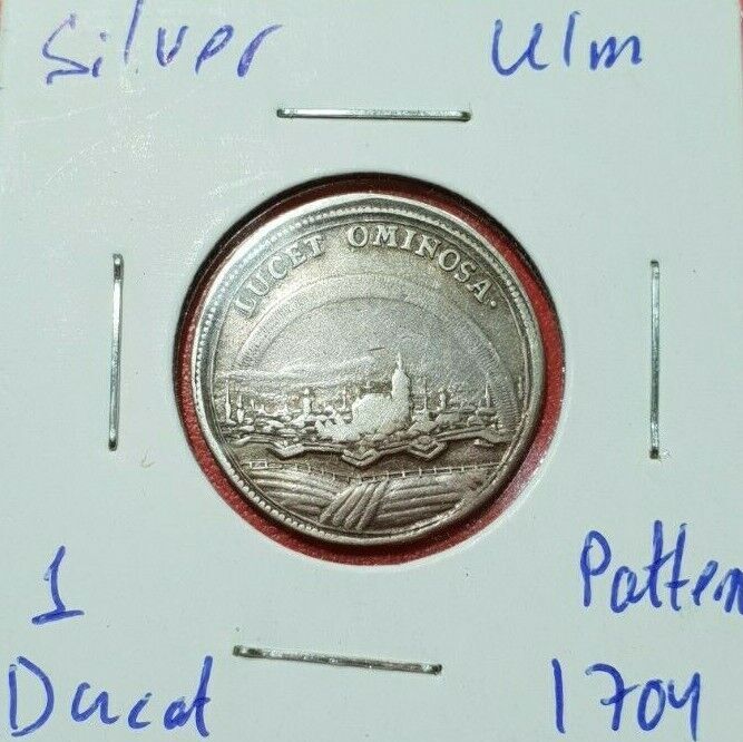 1 Ducat 1704 Ulm Silver Pattern Coin City View Germany Very Rare | MA-Shops