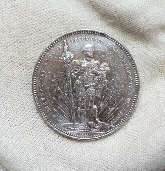 5 Francs 1879 Switzerland Basel 1 Shooting Thaler Taler = Coin Silver ...