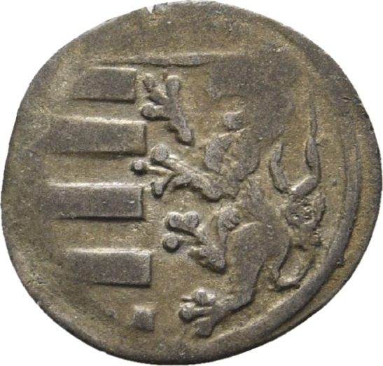 Böhmen Einseitiger Pfennig ohne Jahr (1470/71) Budweis Georg von ...