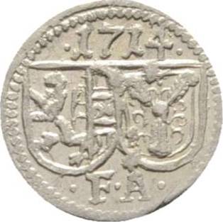 Salzburg, Erzbistum Einseitiger Pfennig 1714 Franz Anton von Harrach ...