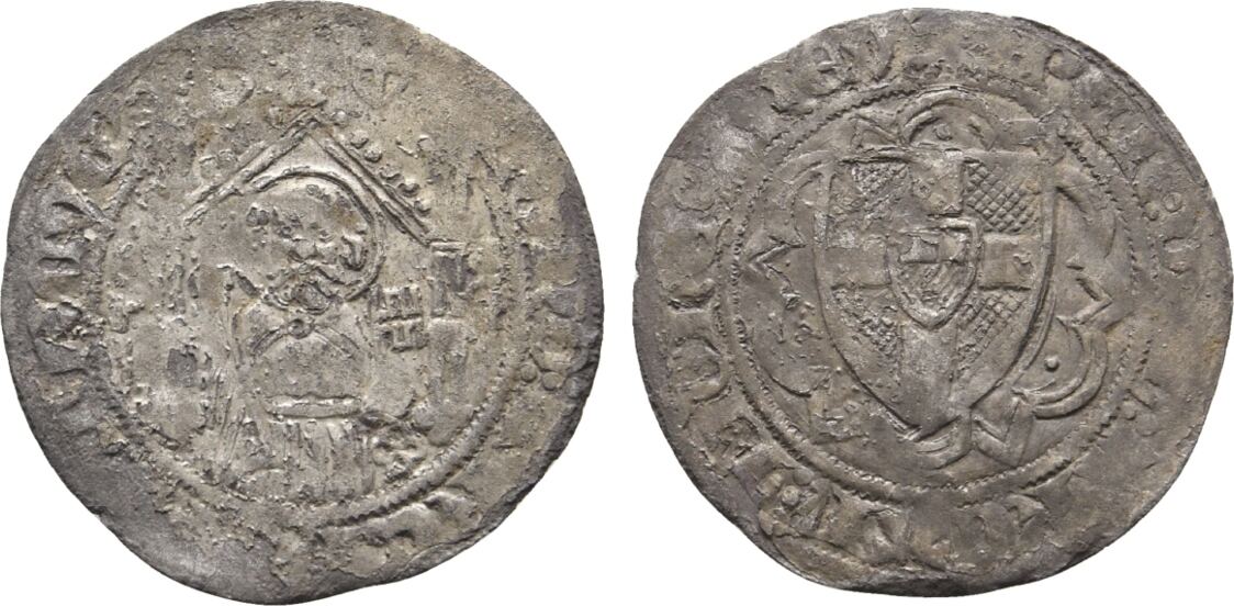 Trier, Erzbistum 1 1/2 Schilling o.J. (1372-1375) Trier Kuno II. von Falkenstein 1362-1388 ...