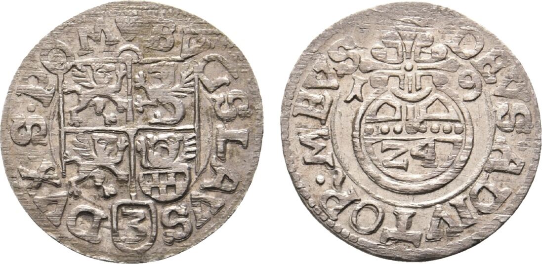 Pommern-Cammin, Bistum 1/24 Taler 1619 Köslin Ulrich 1618-1622 Minimal ...