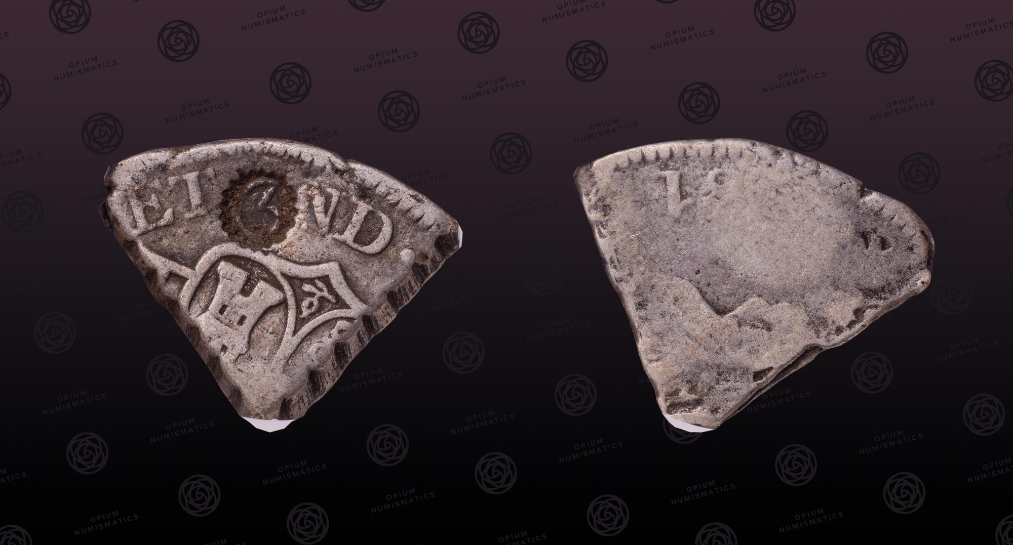 CURACAO, KM# 29, Silver, 3 Reaal, 1819-25, Mint Strike, Countermark 3 ...