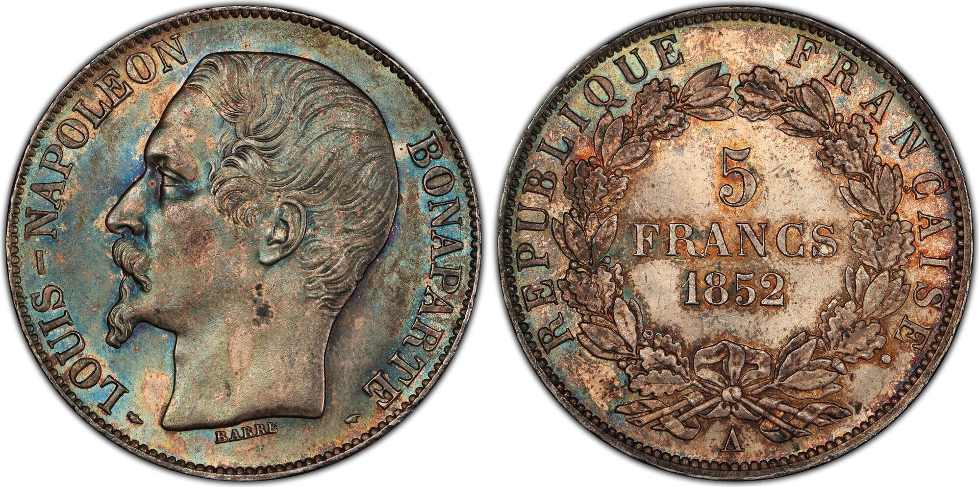 France 5 francs « type I » - 1852 A Paris - PCGS MS 63 | MA-Shops