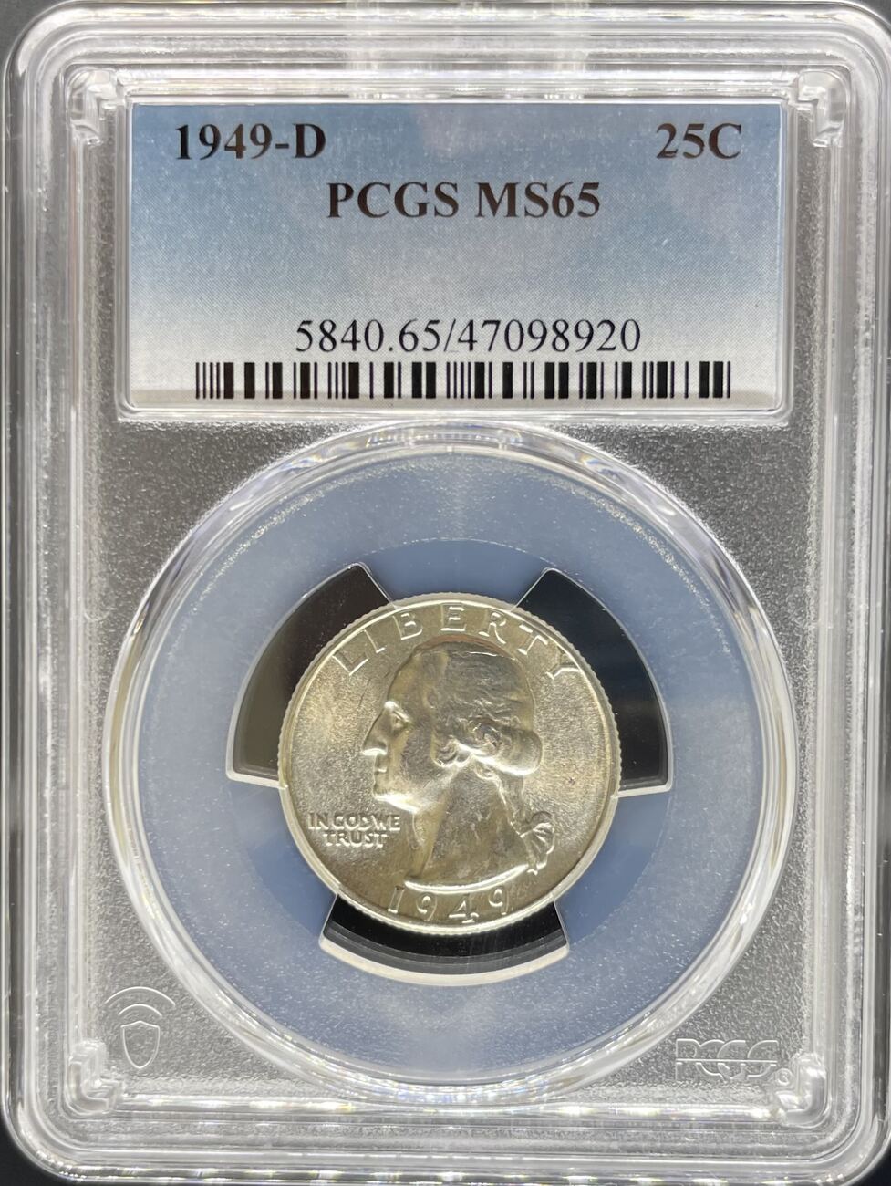 US 1949-D Washington Quarter PCGS MS65 | MA-Shops