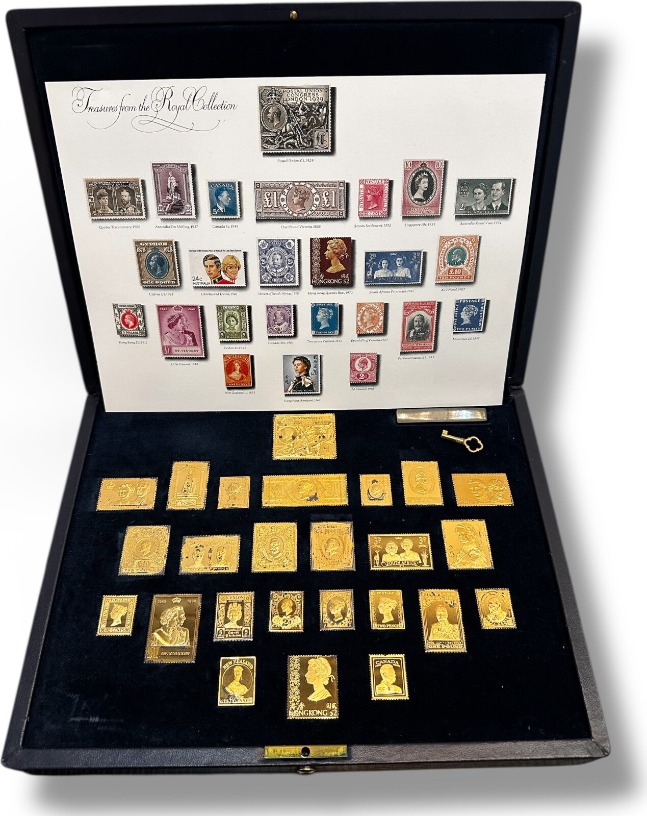 UK/ British The Royal Collection hallmarked silver-gilt stamps | MA-Shops