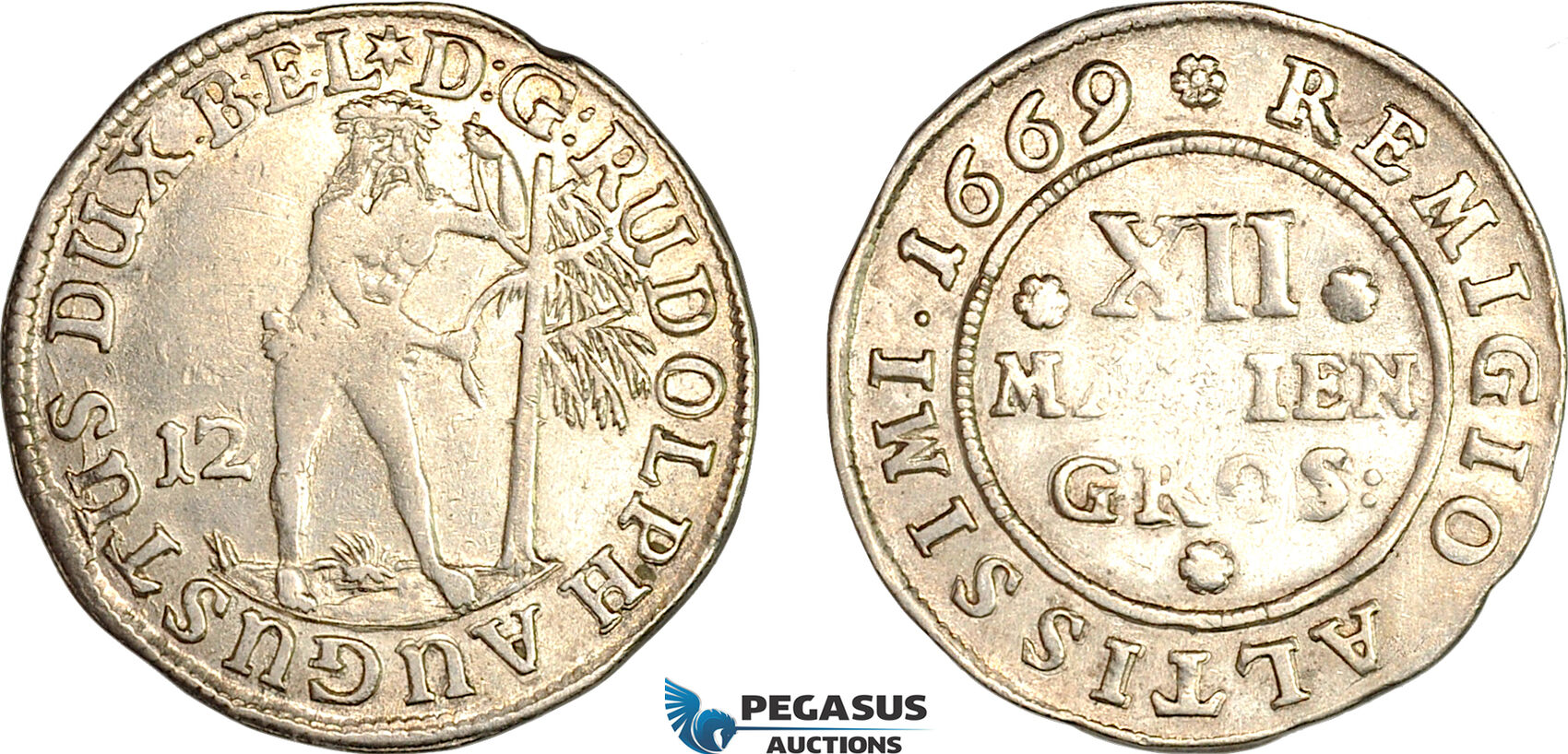 Germany, Braunschweig-Wolfenbüttel 12 Mariengroschen 1669 VF | MA-Shops