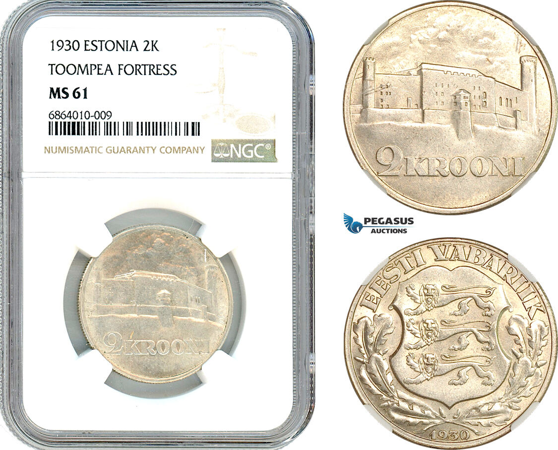 Estonia 2 Krooni 1930 NGC MS61 | MA-Shops