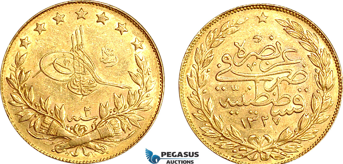 Turkey (Ottoman Empire) 100 Kurush 1327 /2 AU | MA-Shops